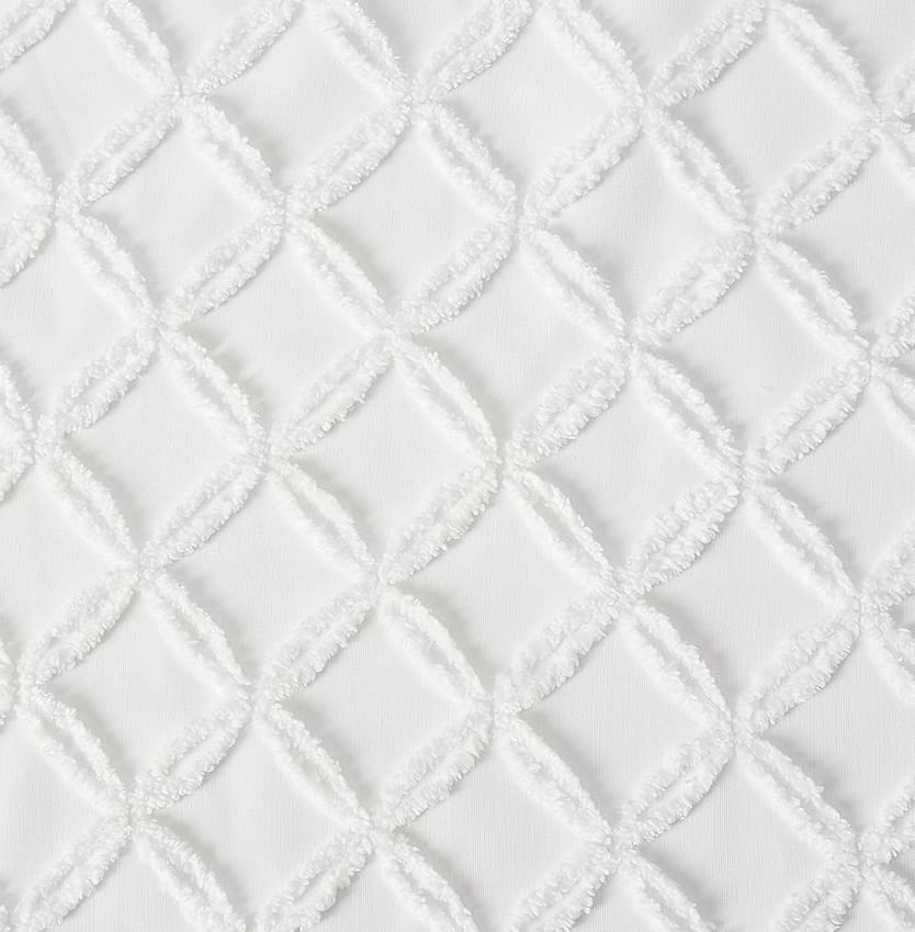 YmarisisiY Set of 2 Cream White Both Sides Tufted Throw Pillow Covers for Living Room Bedroom Sofa Home Decor, Tow Sides 3D Woven Tufted Velvet Pillowcase 18"x18"