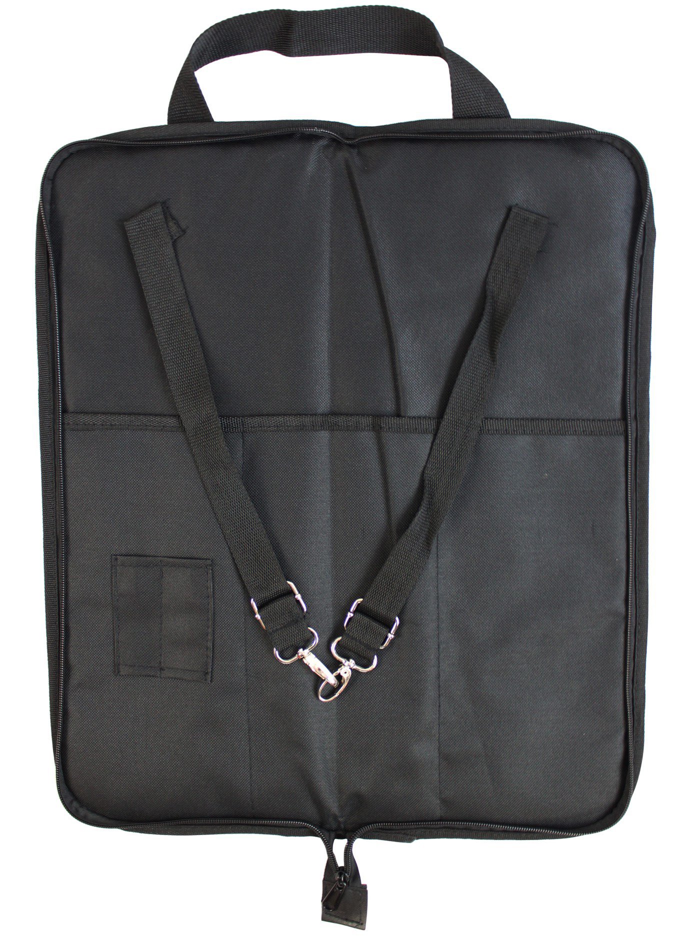 YMC DSB10-BK 10mm Foam Drum Stick Bag Holder Mallet Bag Drumstick Bag with A Drum Key -Black