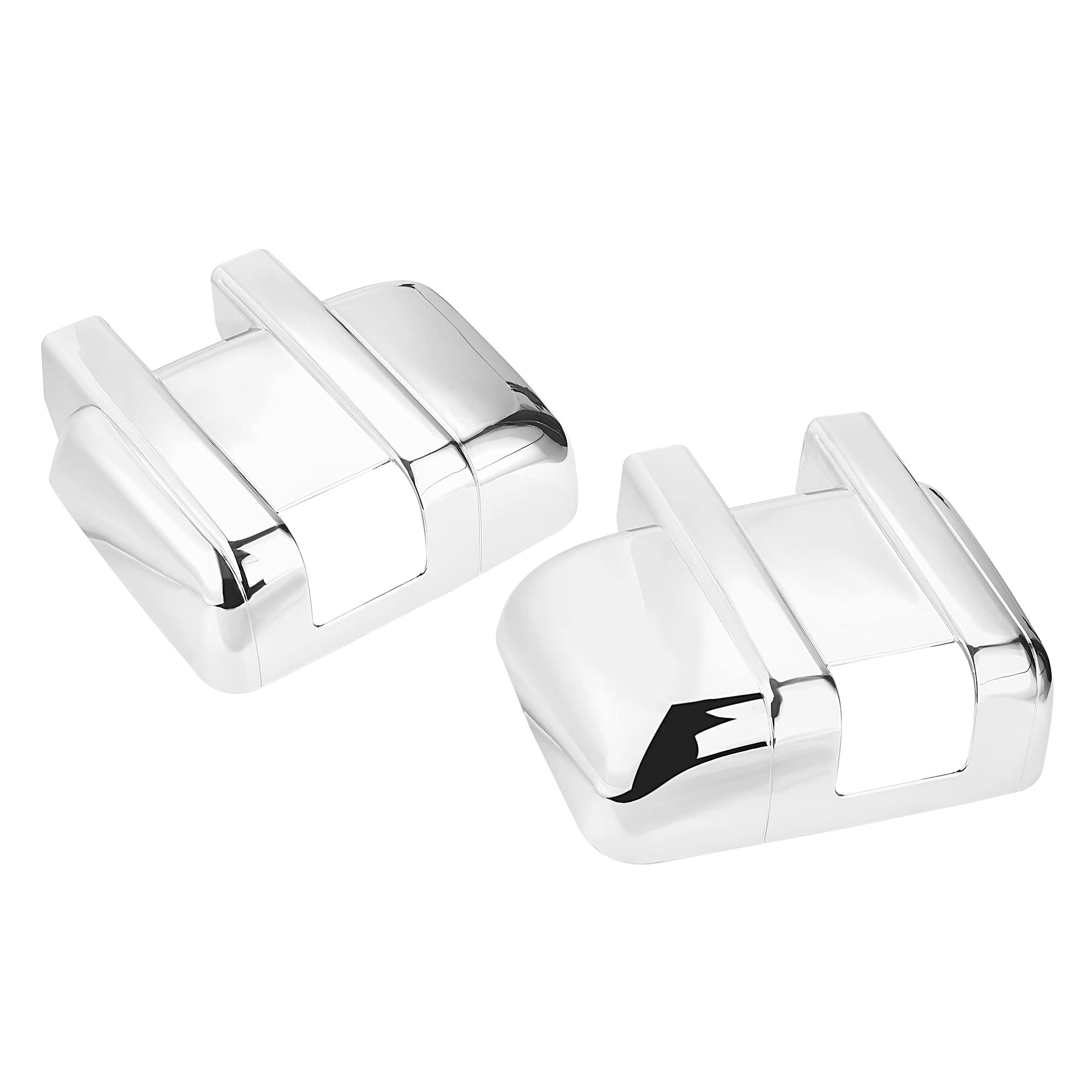 X AUTOHAUX Pair Chrome ABS Side Door Full Mirror Covers for Ford F250 F350 F450 Super-Duty 2008-2016