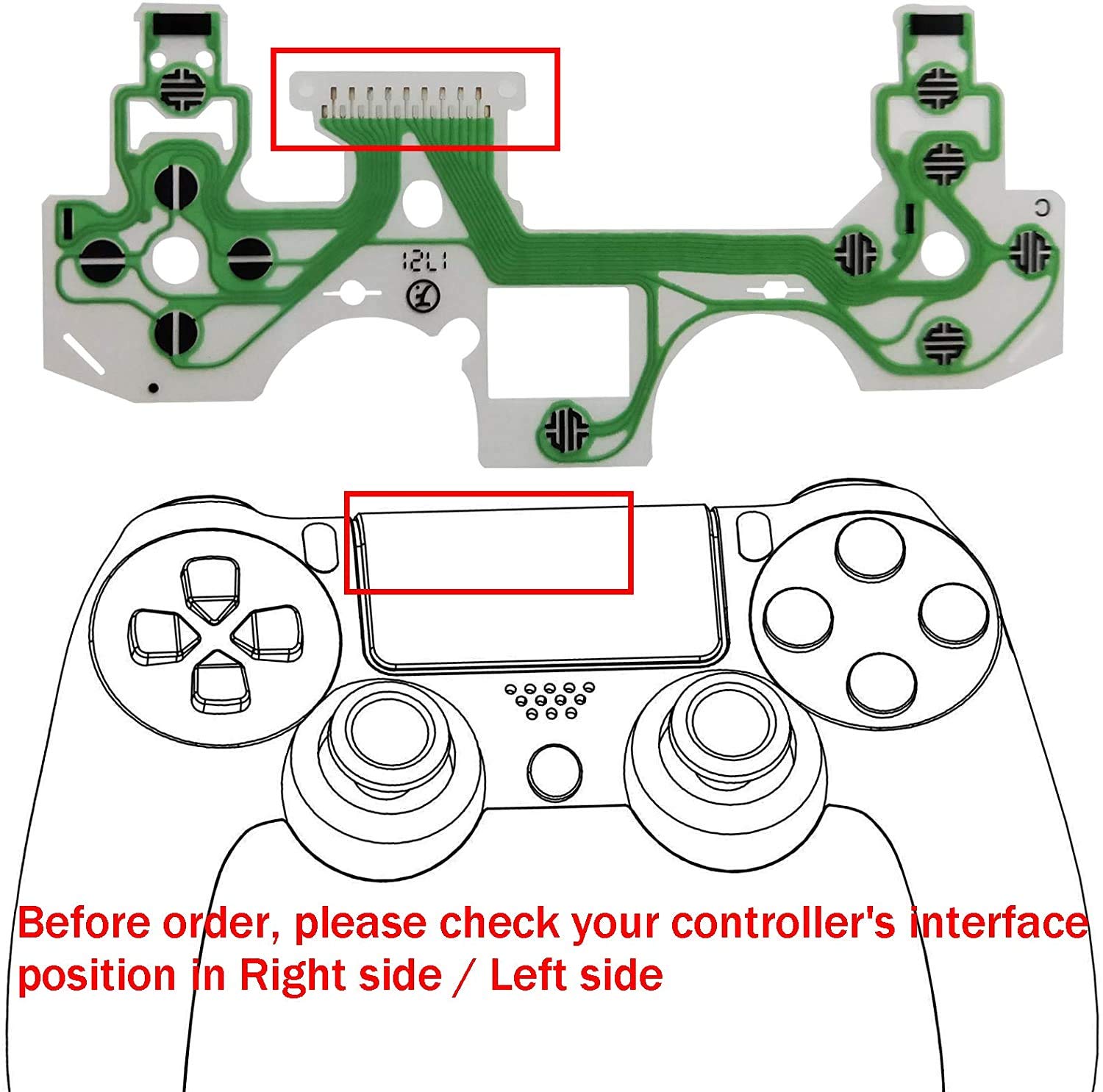 Timorn Conductive Film Repair Part for PlayStation 4 Pro Controller JDM-040 Version (1pc)