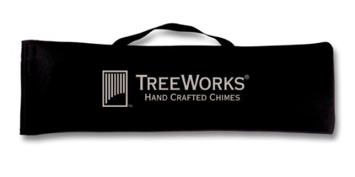 TreeWorks Chimes Complete Chime Set with Mounting Bracket and Bag β MADE IN U.S.A. β Large Single Row, Tennessee Hardwood (TRE35KIT)