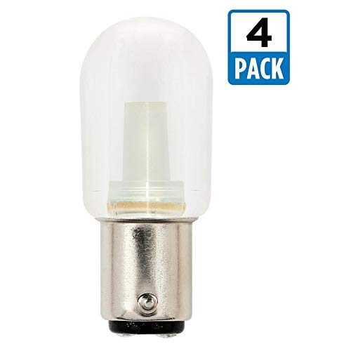 Westinghouse 4512020 1.5 15-Watt Clear 1.5W (15W Equivalent) T7 Led Light Bulb with D.C. Bayonet Base (4 Pack), 4 Count (Pack of 1)