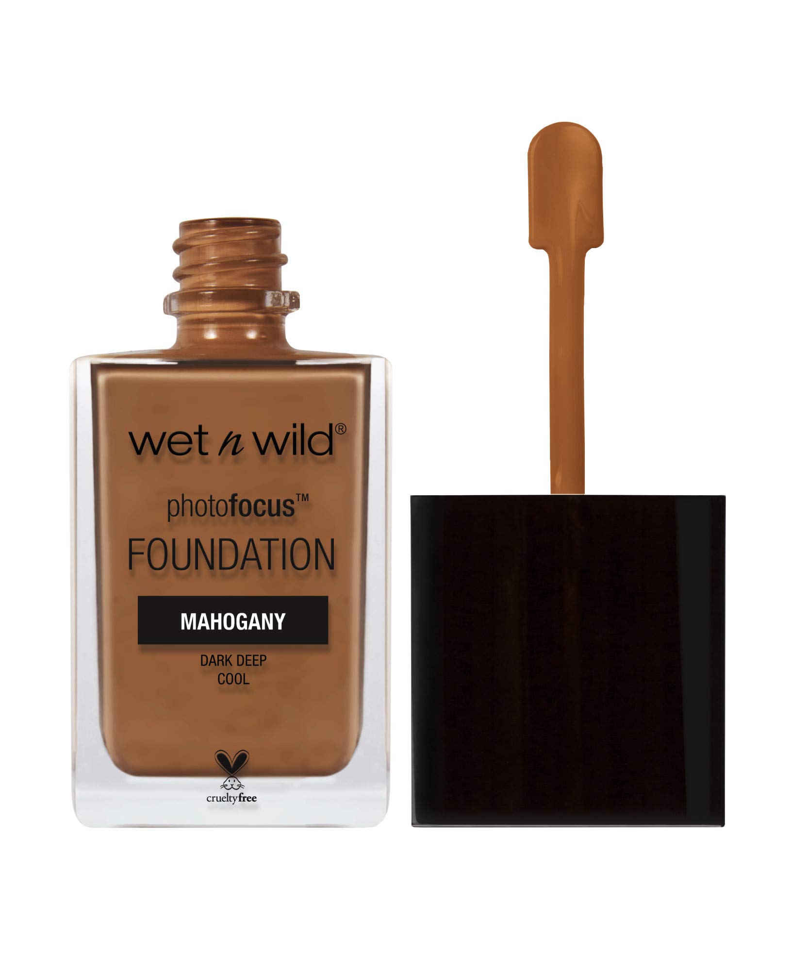 wet n wild Photo Focus Foundation, Mahogany, 1 Fluid Ounce