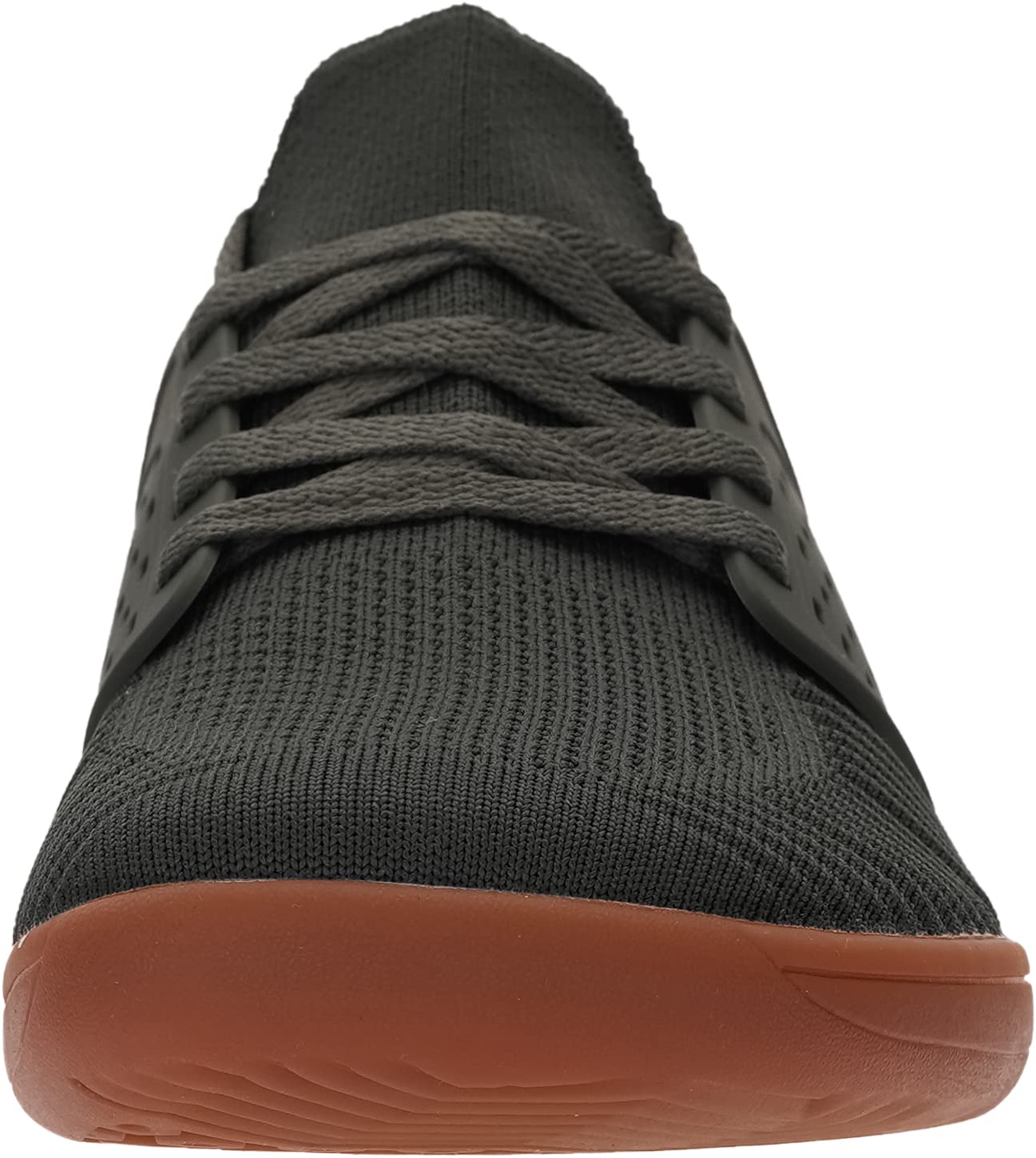 WHITIN Men's Extra Wide Width Trail Running Shoes Minimalist Barefoot Low Zero Drop Size 11W Gym Workout Fitness Sneakers Weightlifting Green Gum 44