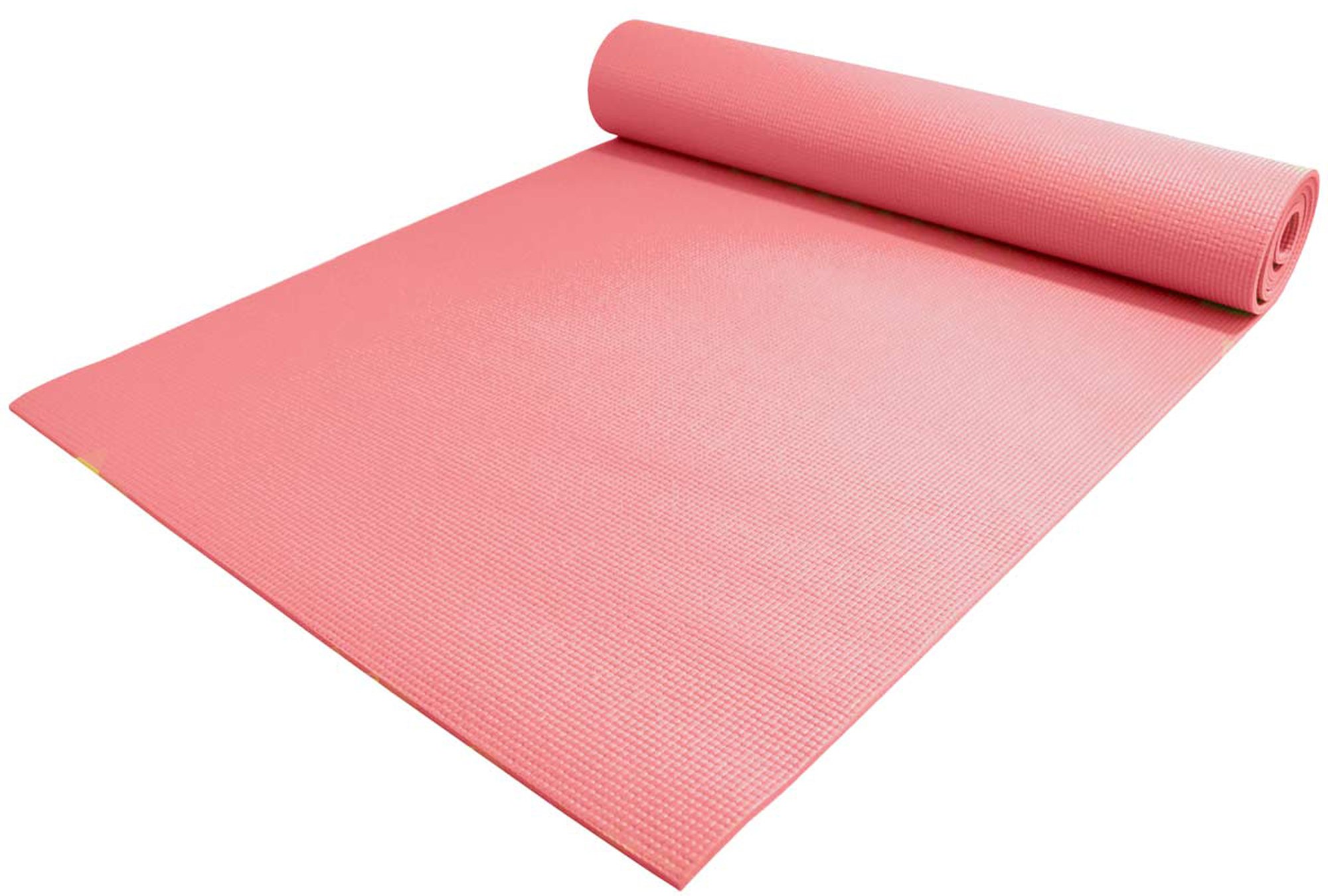 YogaAccessories 1/4" Thick High-Density Deluxe Non-Slip Exercise Pilates & Yoga Mat, Blush