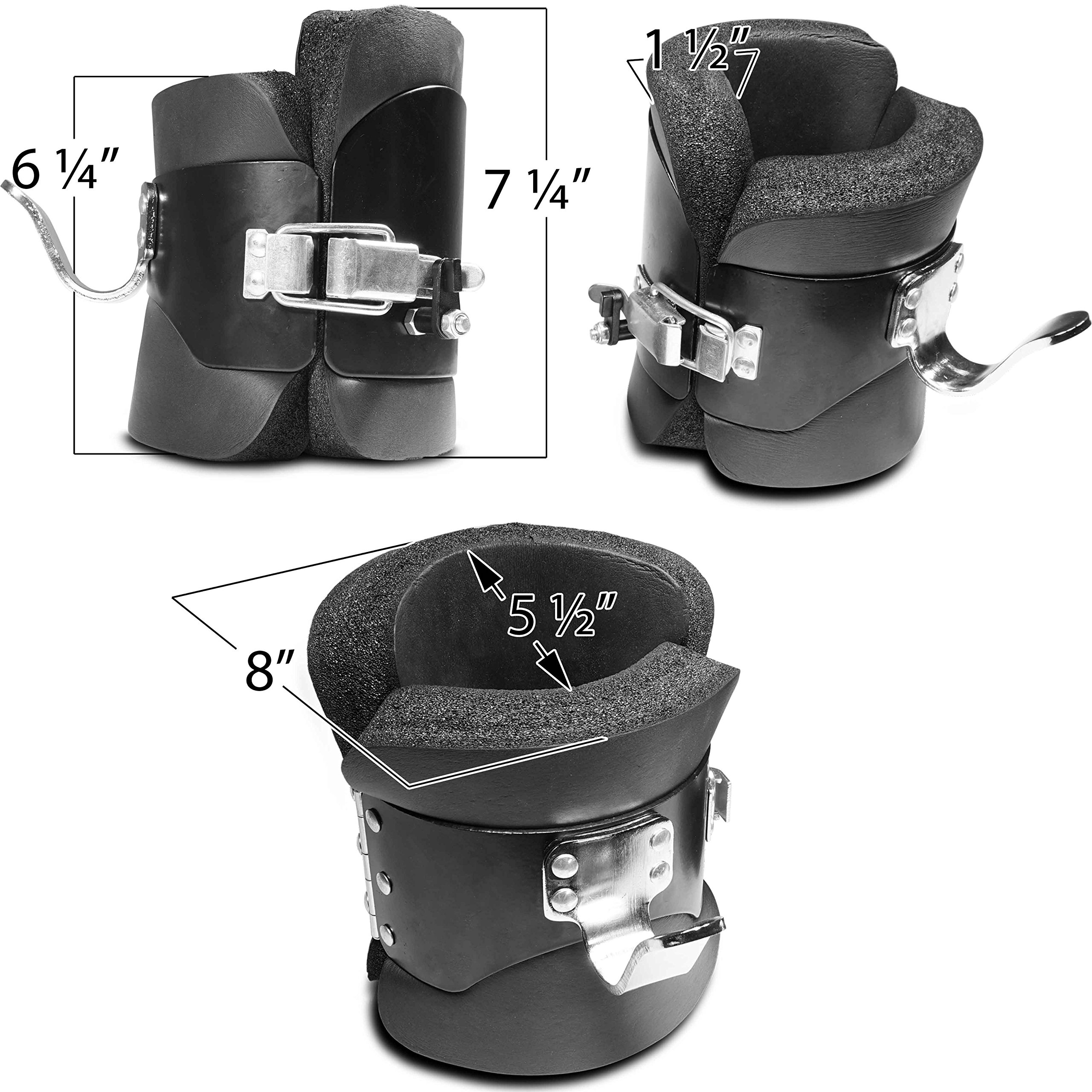 Titan Fitness Anti Gravity Inversion Boots Pair Therapy Hang Spine Abs Chin Up