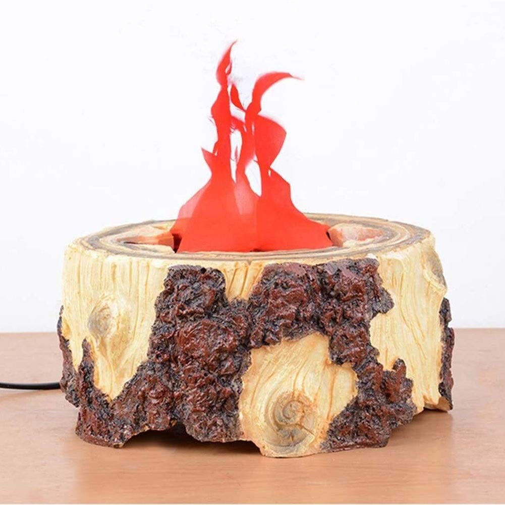 ZWJ-Fire Flame Fire Lights LED Flame Light, Simulation Bonfire Electronic Flame Lamp Flame Effect Fire Place Ornaments Home Decor for Garden Landscape Halloween Pathway Patio