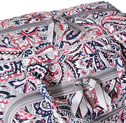 Vera Bradley Women's Cotton Compact Weekender Travel Bag, Gramercy Paisley, One Size