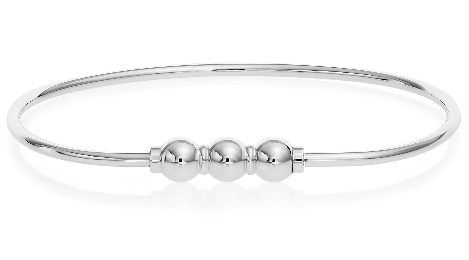 Unique Royal Jewelry 3 Ball All 925 Sterling Silver Screw Bracelet (Size 7')