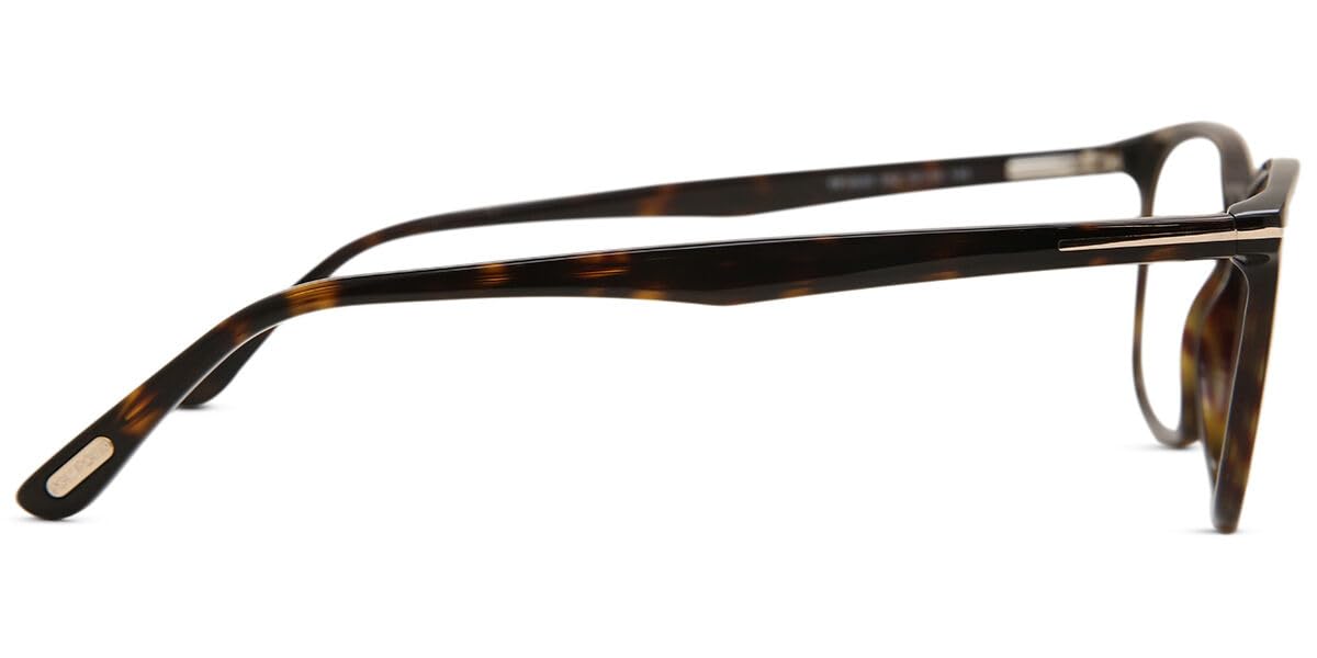 Tom Ford FT 5505 052 Dark Havana Plastic Square Eyeglasses 52mm