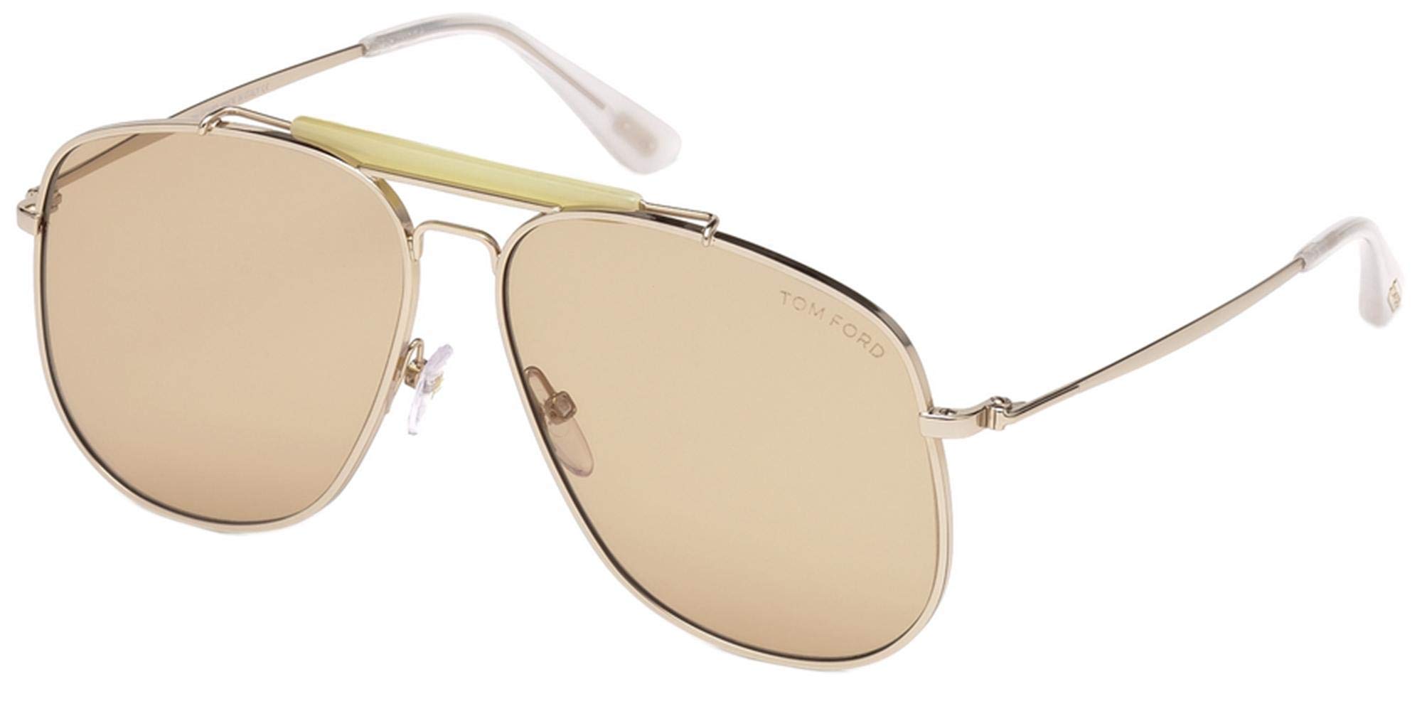 Tom Ford FT0557 28Y Shiny Rose Gold Connor Pilot Sunglasses Lens Category 1 Siz
