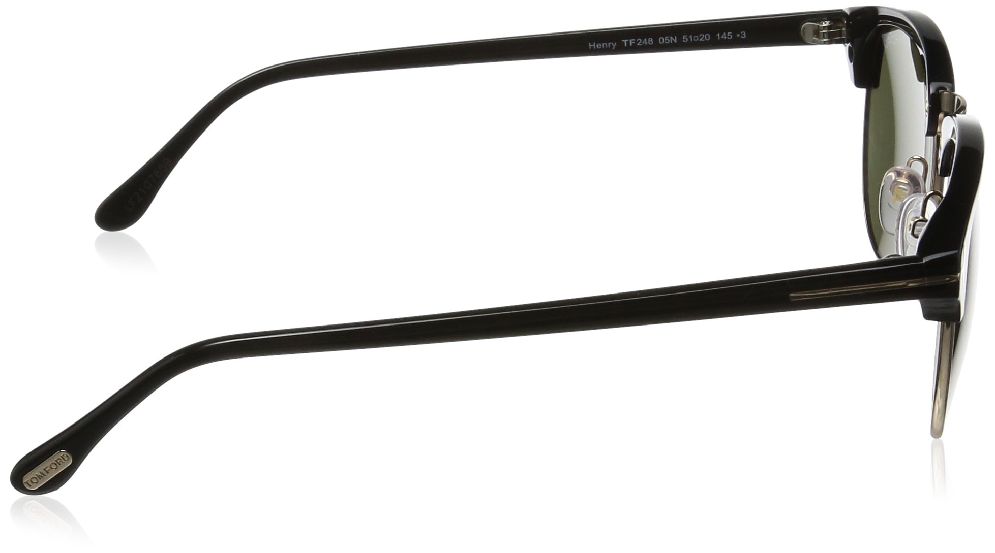 Tom Ford Sunglasses - Henry / Frame: Shiny Black with Green Gradient Lens