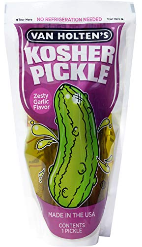 Van Holten's Pickles - Jumbo Kosher Garlic Pickle-In-A-Pouch - 12 Pack