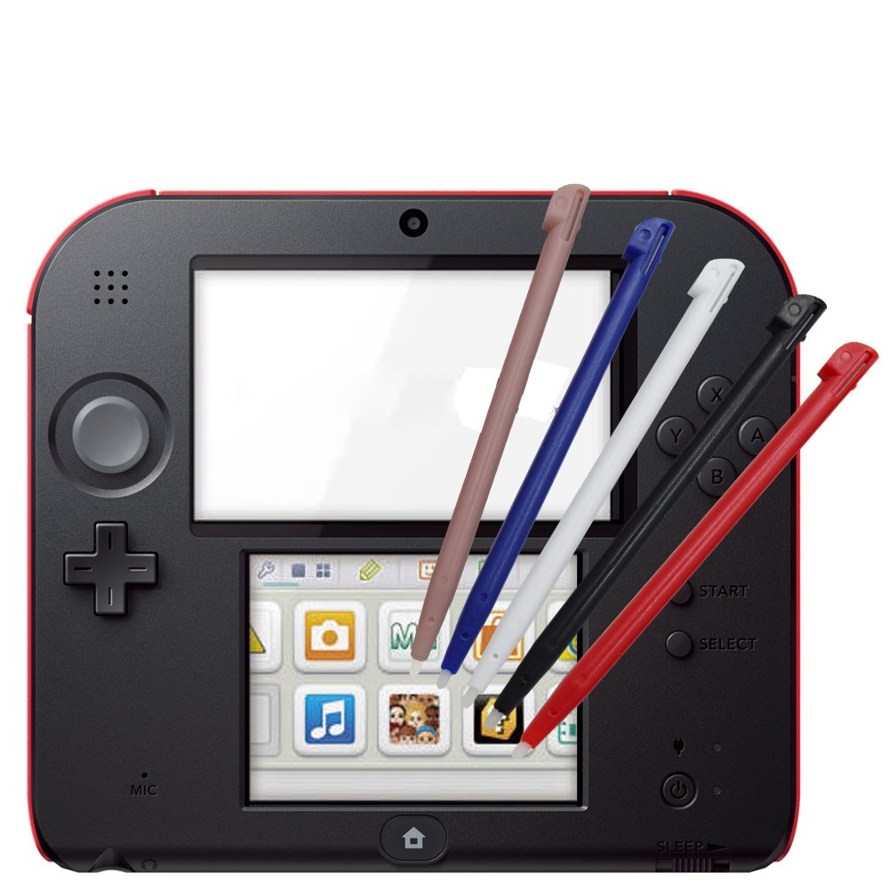 YTTL 5 Pcs Stylish Color Touch Stylus Pens Touchpen Set for Nintendo 2DS
