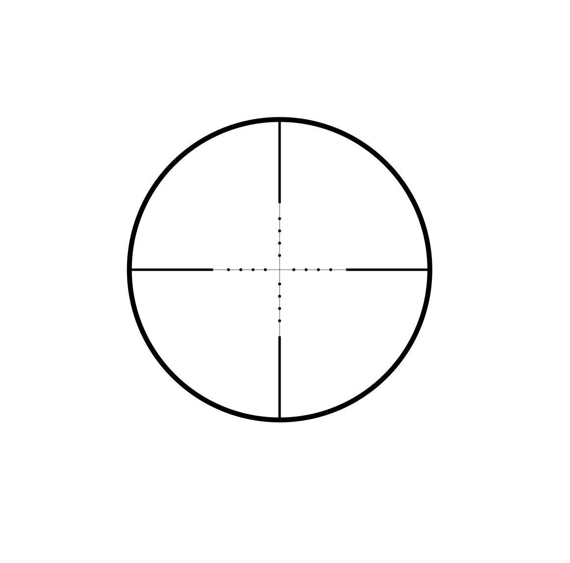Vantage Riflescope 3-9X50 AO, 1", Mil Dot (Wire)