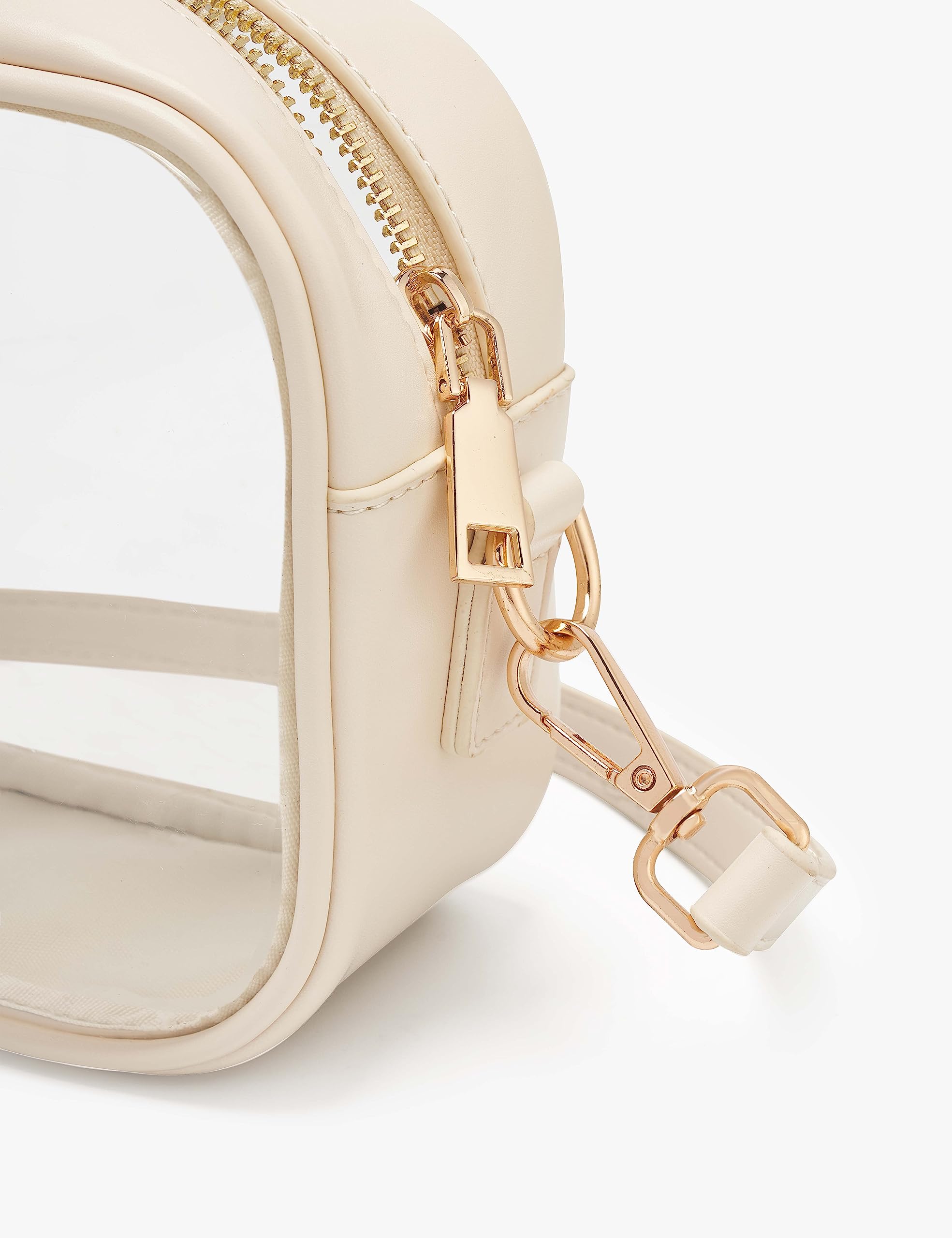 Yarnic Clear Bag Stadium Approved, PVC Clear Crossbody Purse Small Clear Crossbody Bag with Adjustable Shoulder Strap for Women
