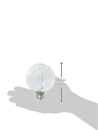 Westinghouse 0311900, 40 Watt, 120 Volt Clear Incand G25 Light Bulb, 1500 Hour 365 Lumen