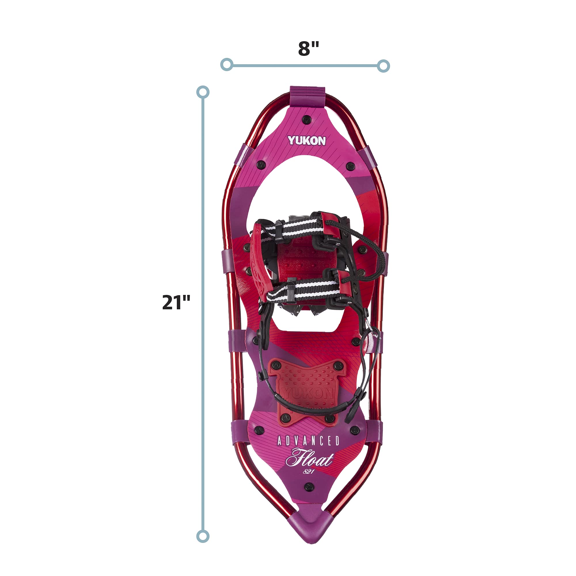 Yukon Charlie's Advanced Float Women's Snowshoe, 8-inch x 21-inch