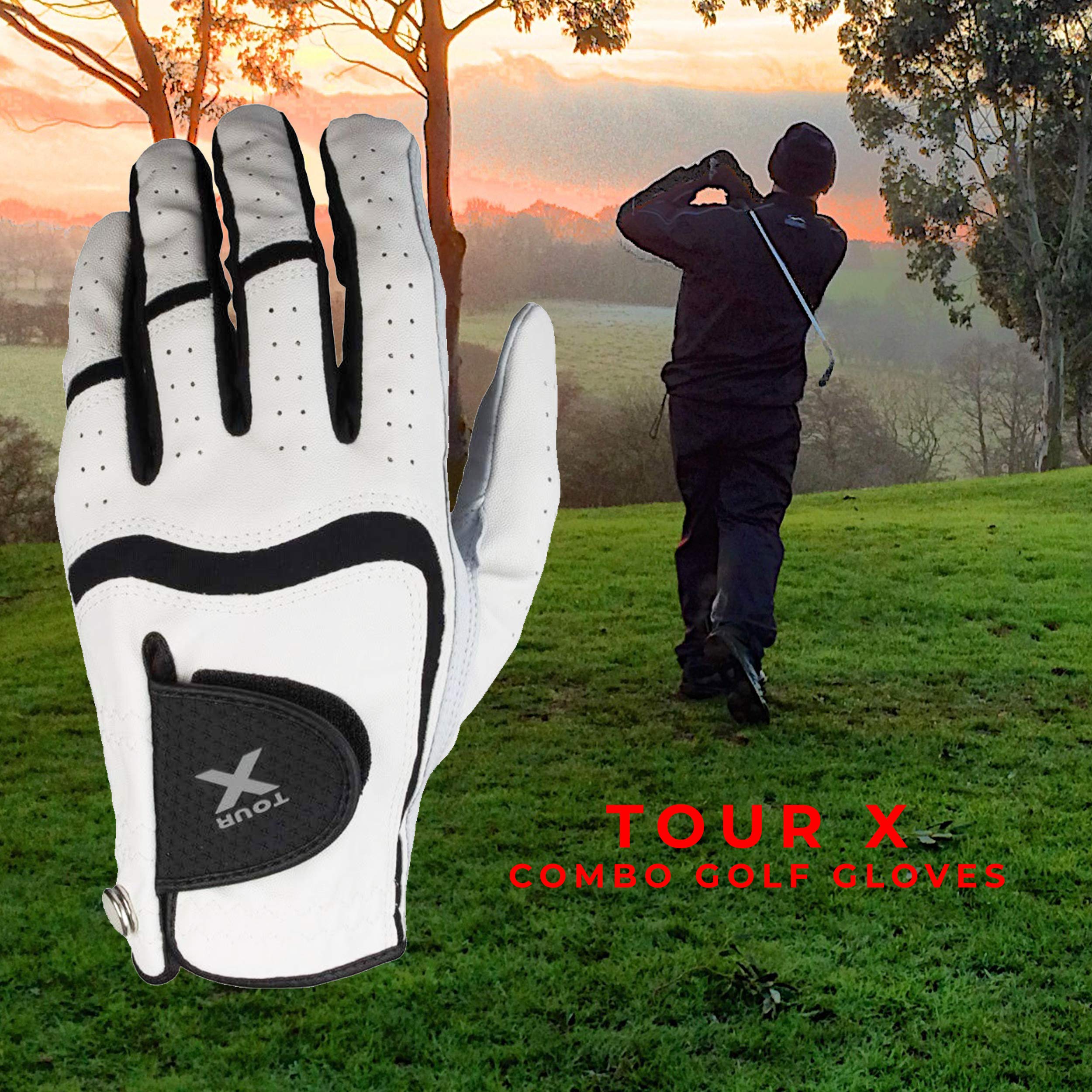 Tour X Combo Golf Gloves 3pk Men's LH Medium-Large
