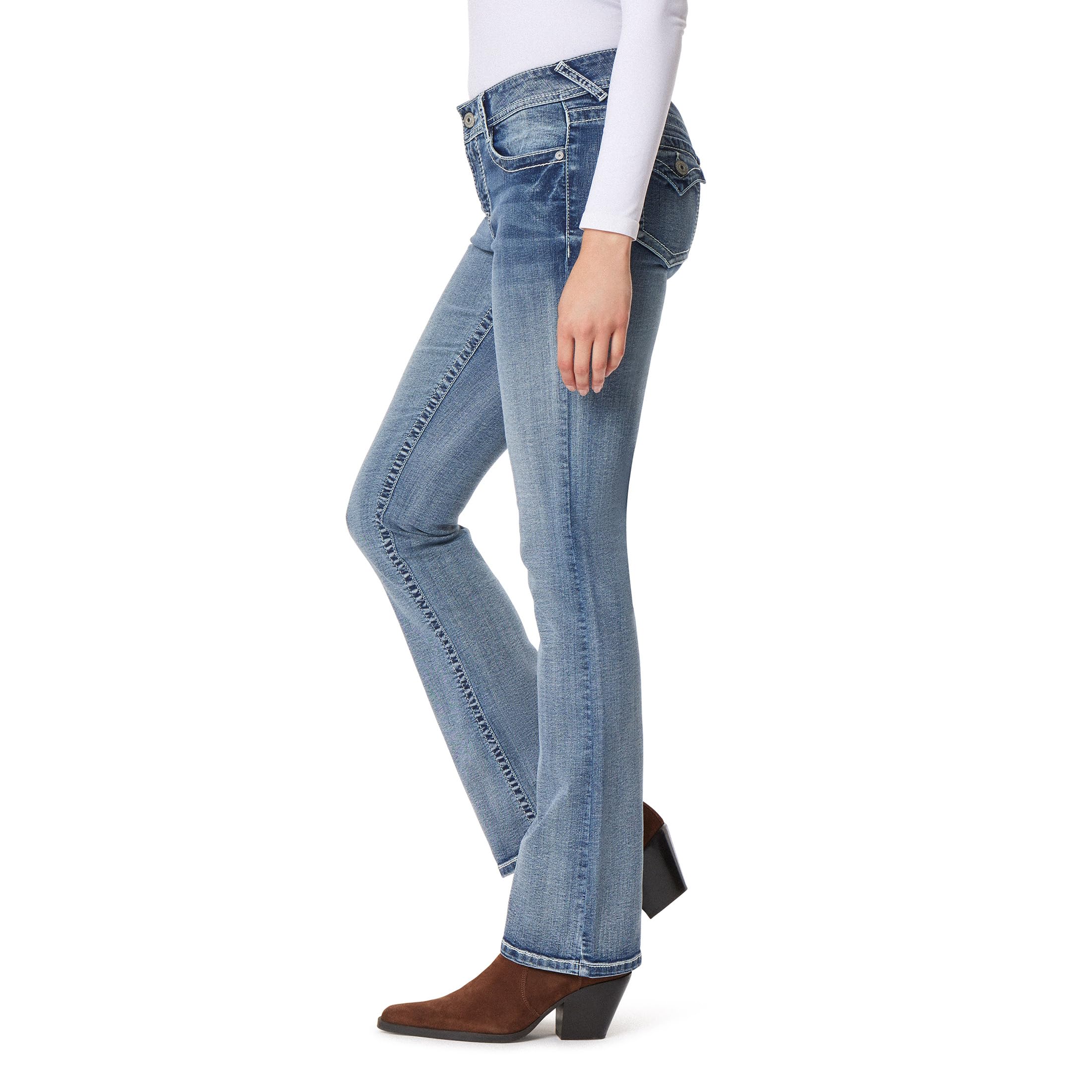 WallFlower Women's Feisty Curvy Skinny Low Rise Insta Stretch Juniors Jeans, Ice, 11