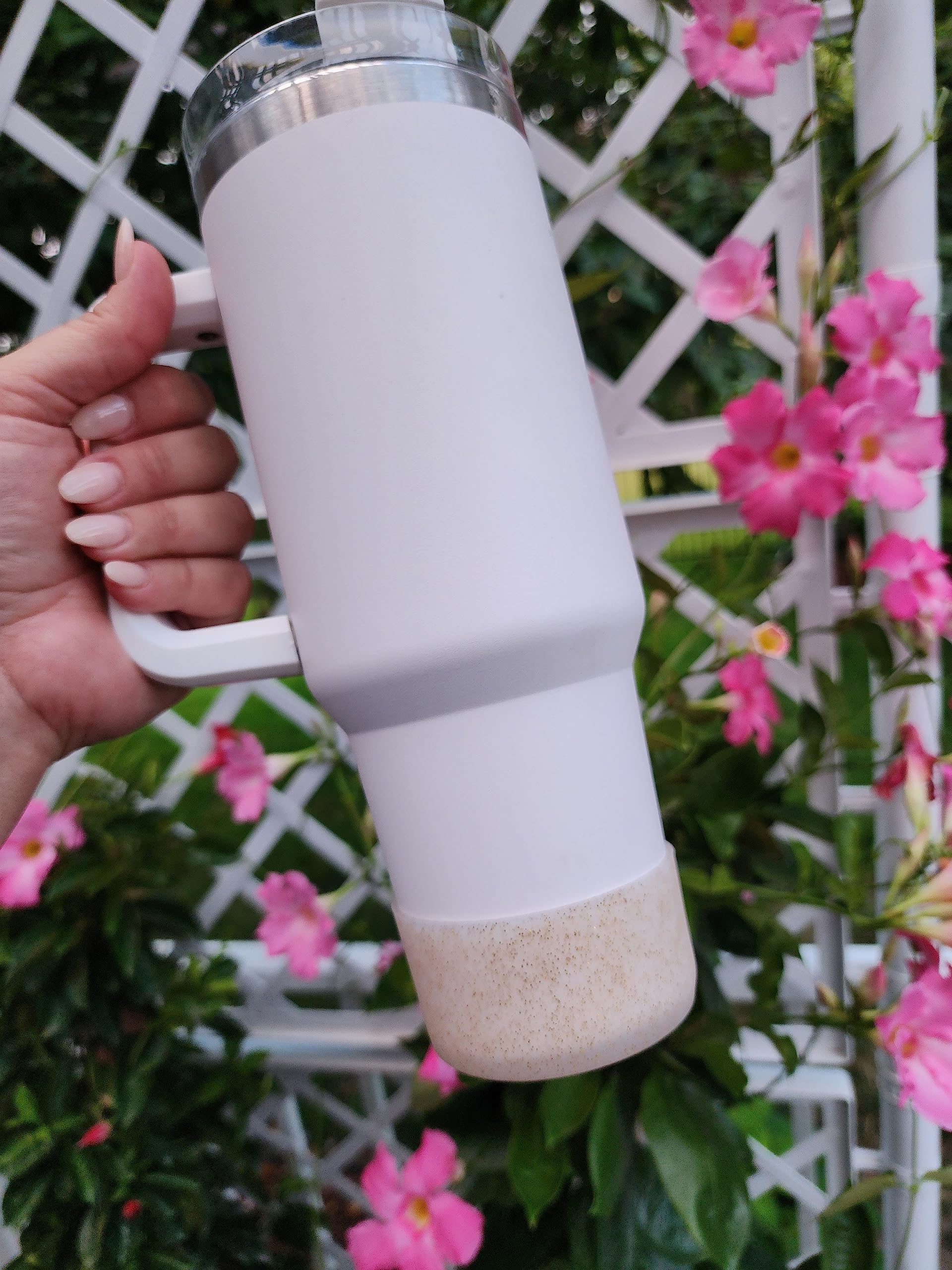 Wolf Creek Group 2 PC Silicone Boots for Stanley Tumblers | Simple Modern | Blender Bottle, Easy to Use & Clean, Ideal for Active Lifestyles (Leopard/GoldSparkle)