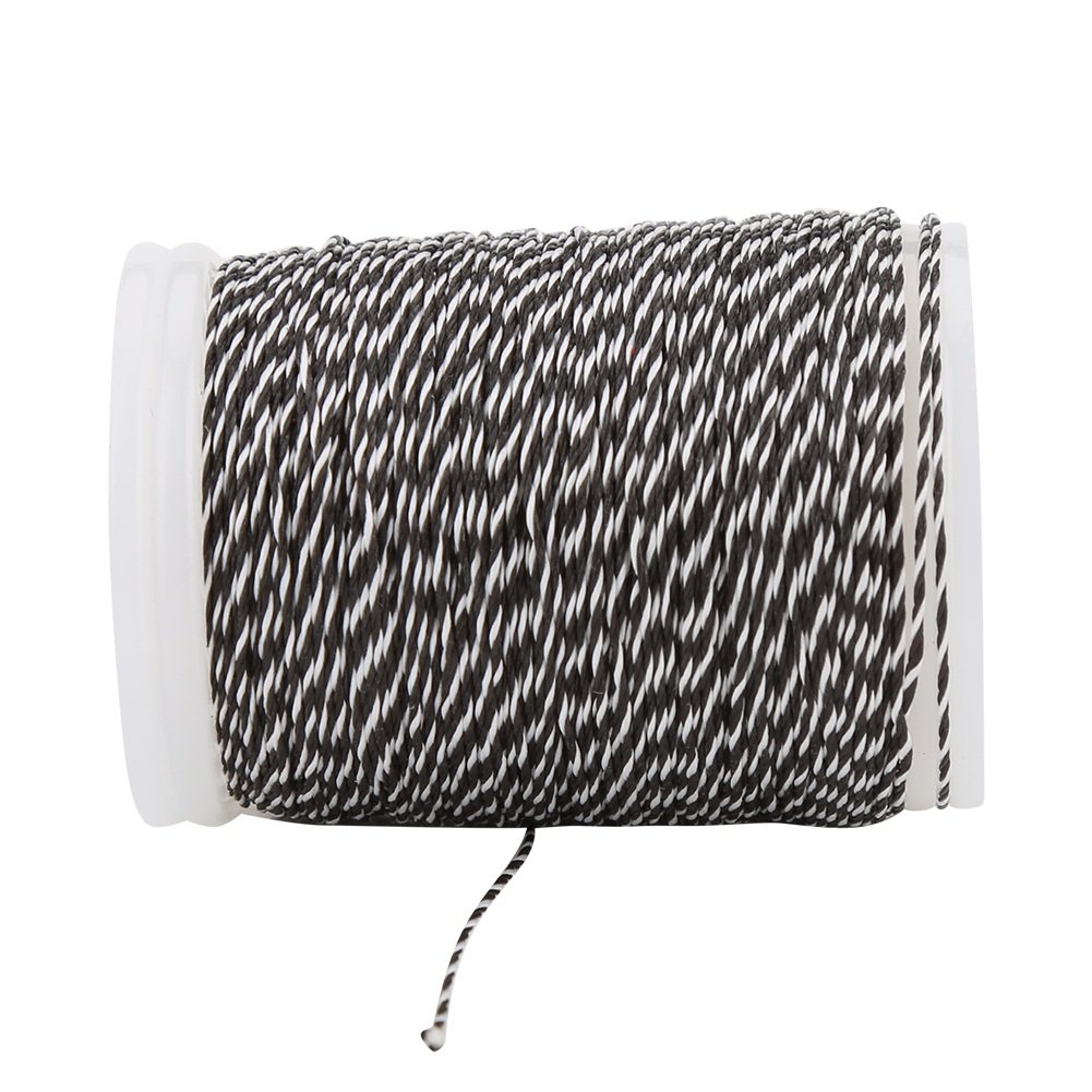VGEBY 120m Archery Bowstring Serving Threads Nylon Serving Thread (Color : Black+White) Archery Serving Thread Archery Serving Thread