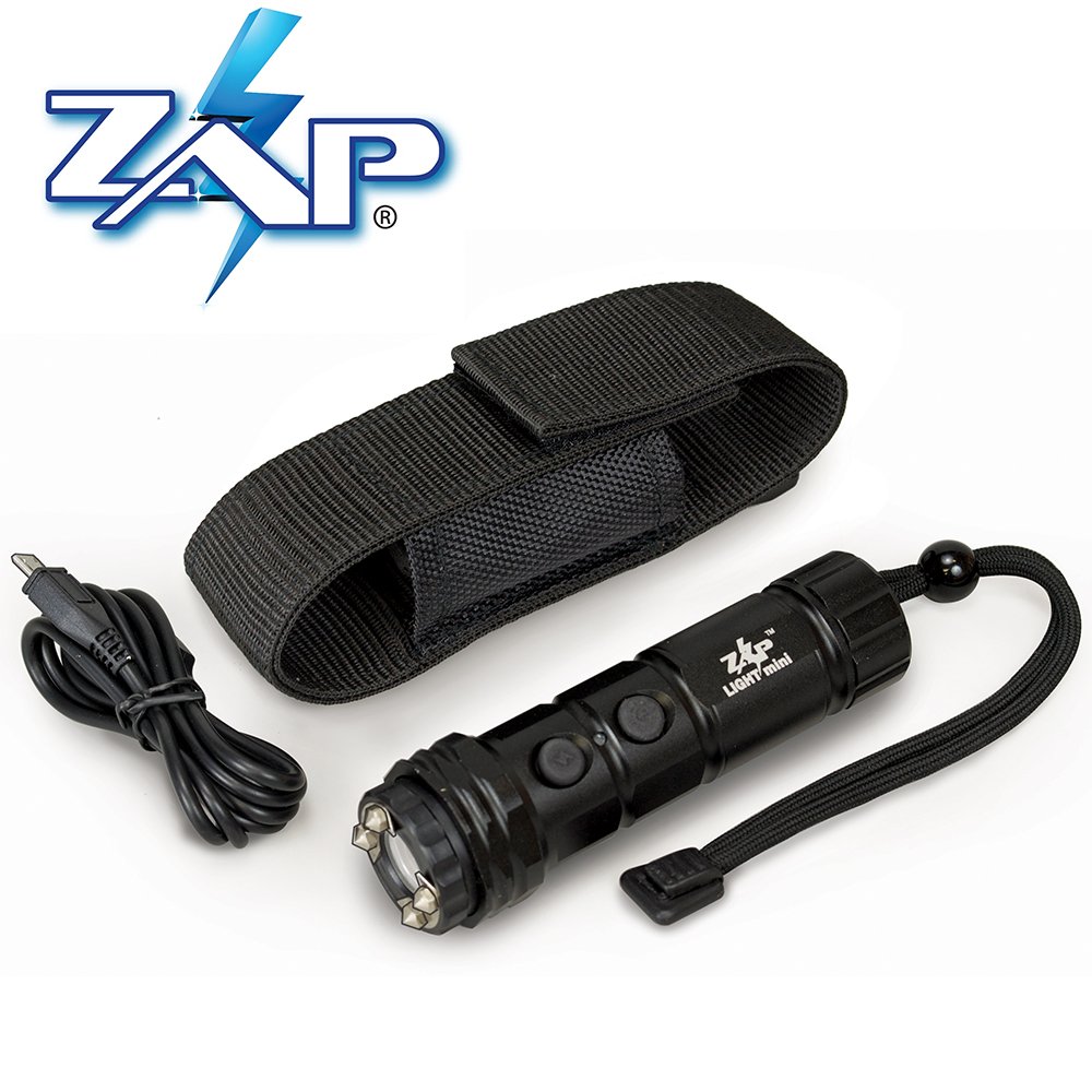 ZAP Light Mini Rechargeable Stun Gun Flashlight 800,000 Volts