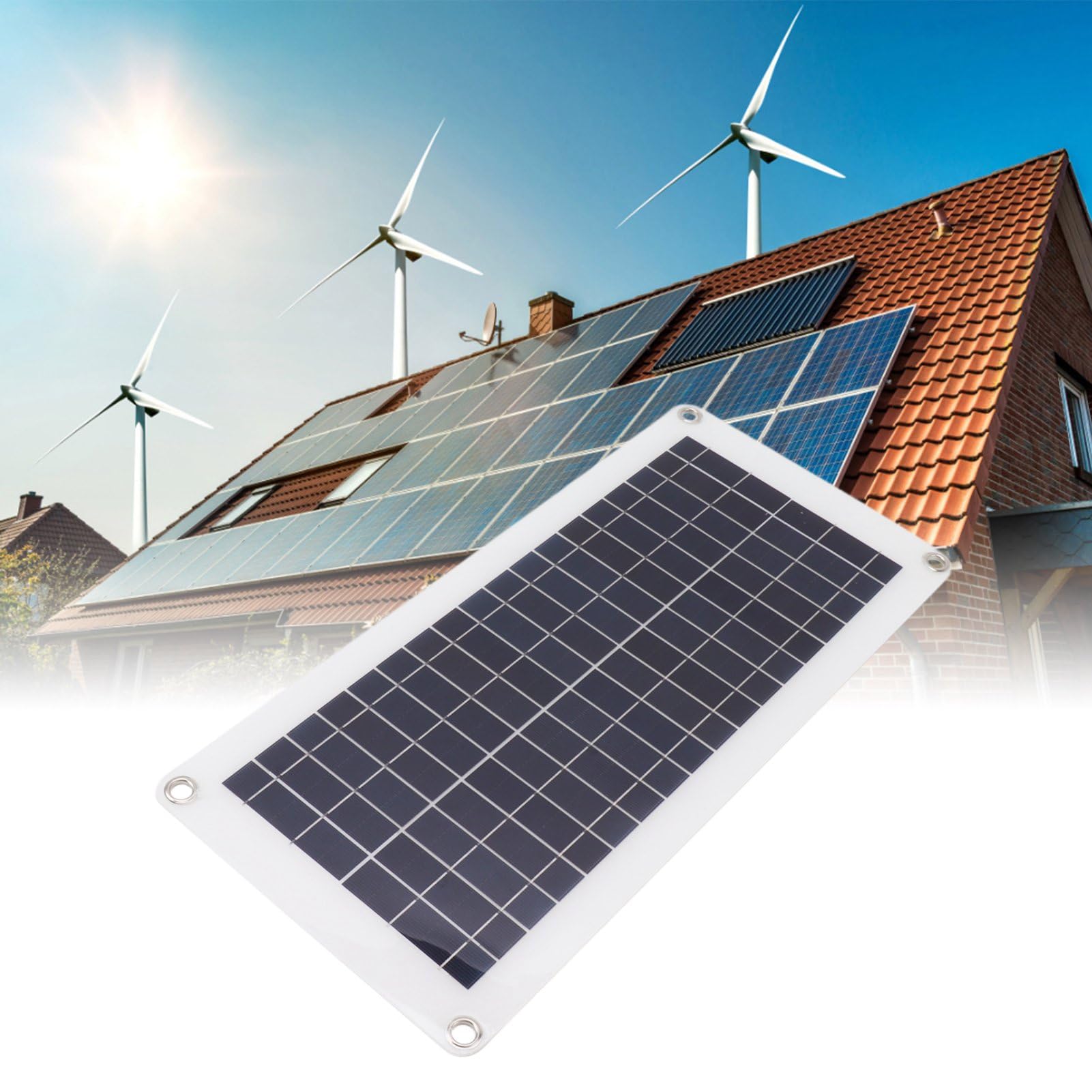 TUWEI Solar Panel Fan Kit Environmental Outdoor Border Portable for Green Pet 18V 10W Exhaust Fan Solar Controller Rated Current Outside 30A Polysilicon Duct Ventilation Fan Outdoor