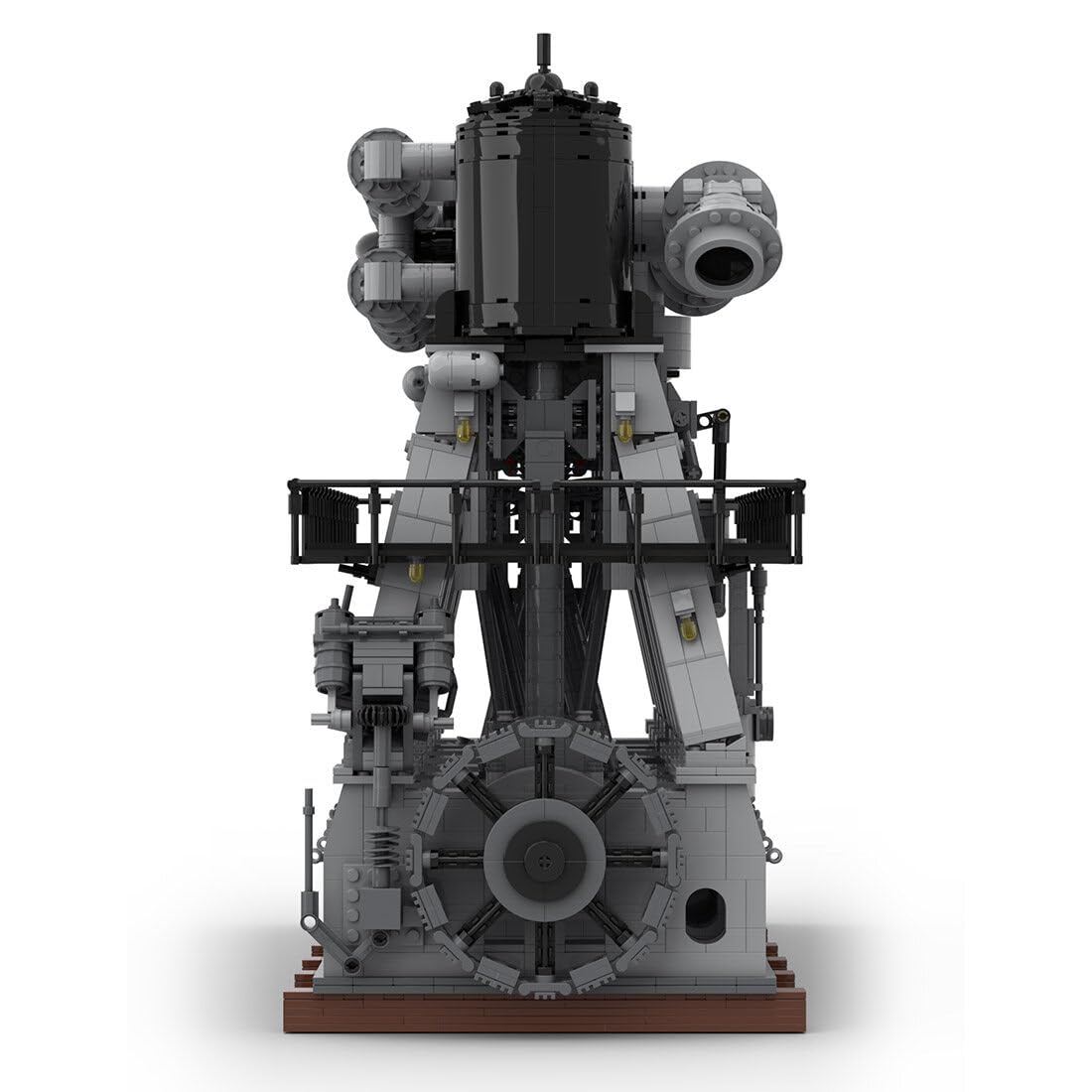 Vortix Engine Model Building Blocks Set with Motor, MOC Titanic Reciprocating Triple Expansion Steam Engine Bricks Kit, Display Educational Toy, Compatible with Lego Technic (6584PCS)