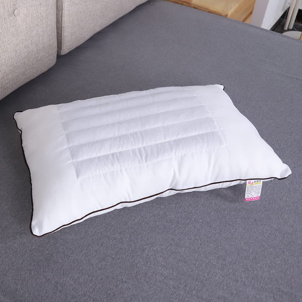 VTOSEN Luxury Home Hotel Feather Velvet Pillow Alternative Sleeping Neck Caring Buckwheat Pillow, Chair Cushions for Dining Chairs