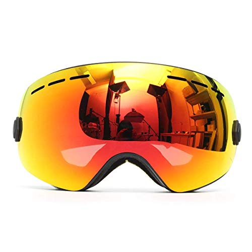 ZYL-YL Anti-Fog and Anti-UV Motorcycle ski Goggles Double Lens Cross-Country Skiing Black Frame Motorcycle Accessories Tool Assembly