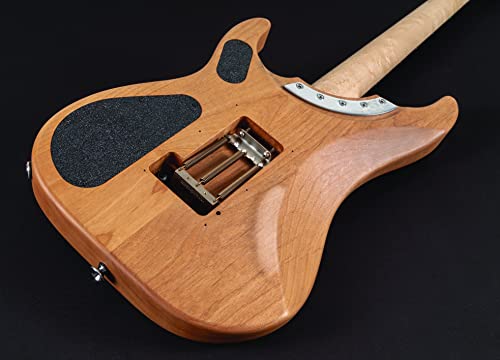 Washburn 6 String Solid-Body Electric Guitar, Natural Distressed (N4VINTAGE-D)