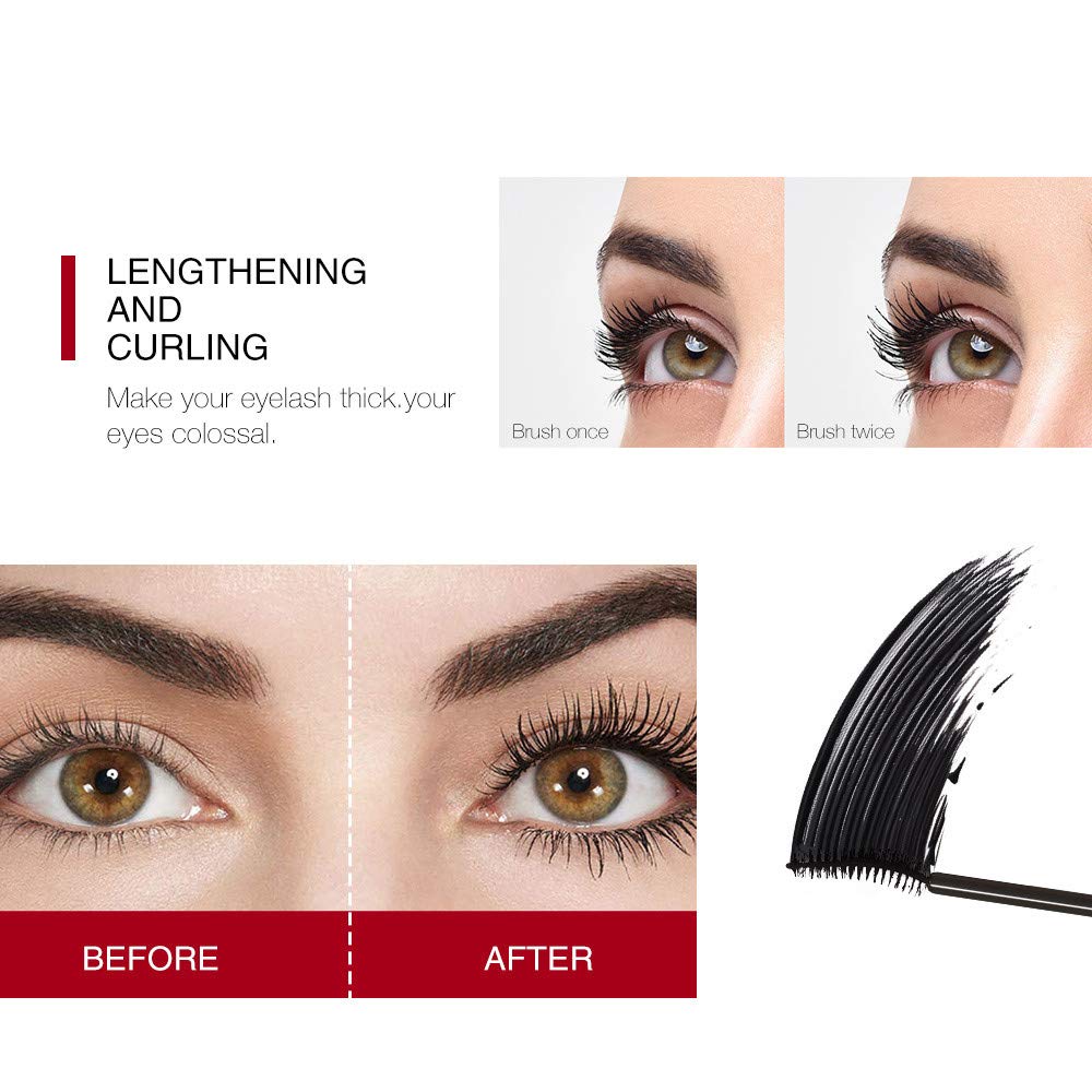 Waterproof Curling Black Cosmetic Mascara Extension Lashes Eye Makeup Eyelash mascara Mascara Black