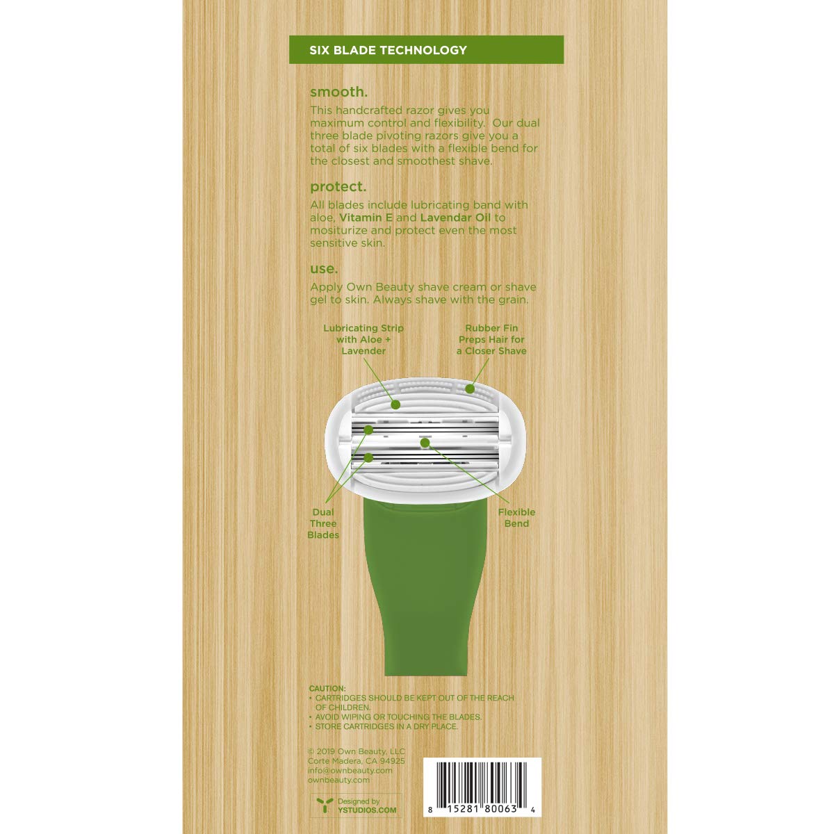 OWN Green 2 Cartridge Razor Set, 1 EA