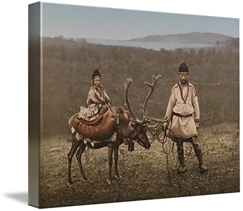 Wall Art Print Entitled Lapper Og Reinsdyr by Celestial Images | 22 x 16