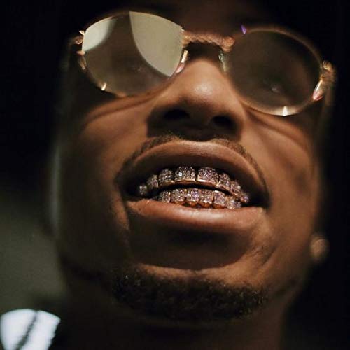 TOPGRILLZ Bottom Grills for Your Teeth Vampire Teeth Gold Diamond Grillz Teeth Iced out 18K Gold Plated Hip Hop Rapper Costume Extra Molding Bars(Silver 6 Teeth Bottom)