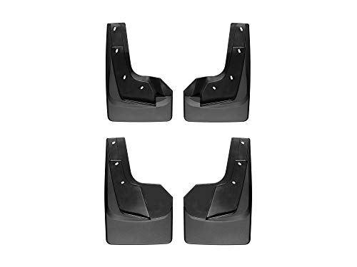 WeatherTech Custom No Drill Splash Guard MudFlaps for Ram Truck 1500, Ram 1500 - Front & Rear Set (110093-120093), Black