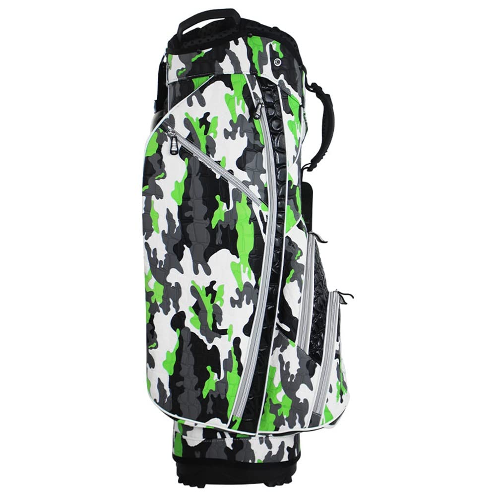 WANHUI 14-Way Divider Golf Cart Bag Premium Waterproof Carry Golf Stand Bag Lightweight Shoulder Golf Bag with Umbrella Holder, Golf Bag for The Driving Range, Par 3 and Executive Courses