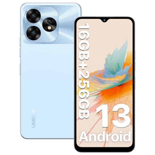 UMIDIGI A15 Cell Phones 16(8+8)G+256G, Android 13 Mobile Phone, 64MP Main Camera Octa Core Smartphone Unlocked 6.7β HD+ Full-View Waterdrop Screen, 5000mAh Battery 20W Fast Charging, 4G Dual SIM, NFC