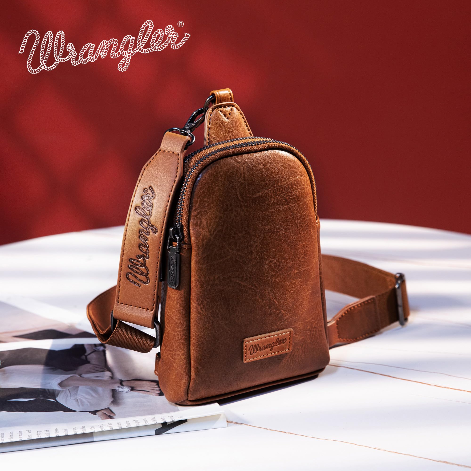 Wrangler Crossbody Bags for Women Chic Sling Bag and Purses for Women with Adjustable Strap Gift for Women