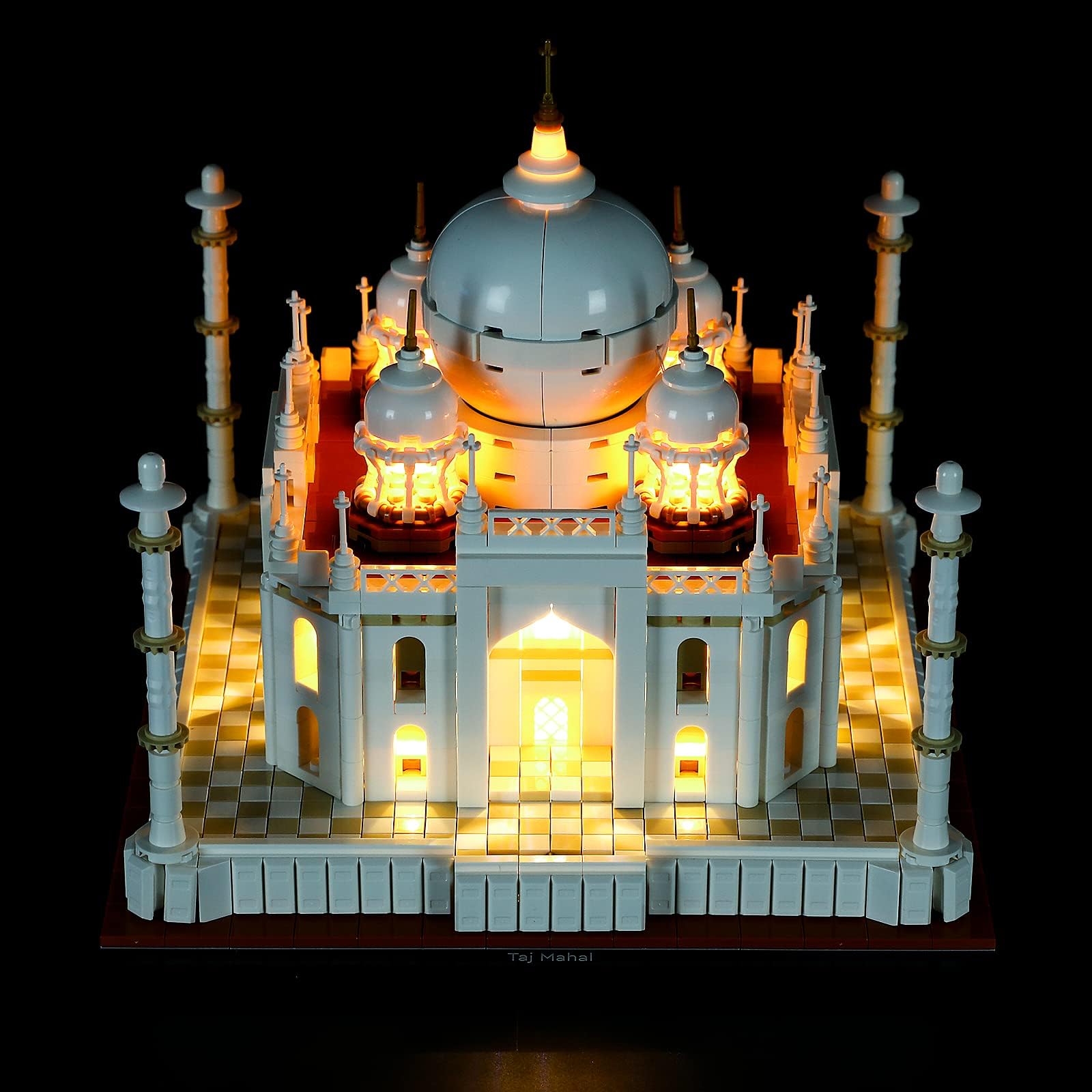 Xunsan LED Light Kit for Lego 21056 Taj Mahal, LED Lighting Set Compatible with Lego 21056 Building Blocks Model (Only LED Light Kit)