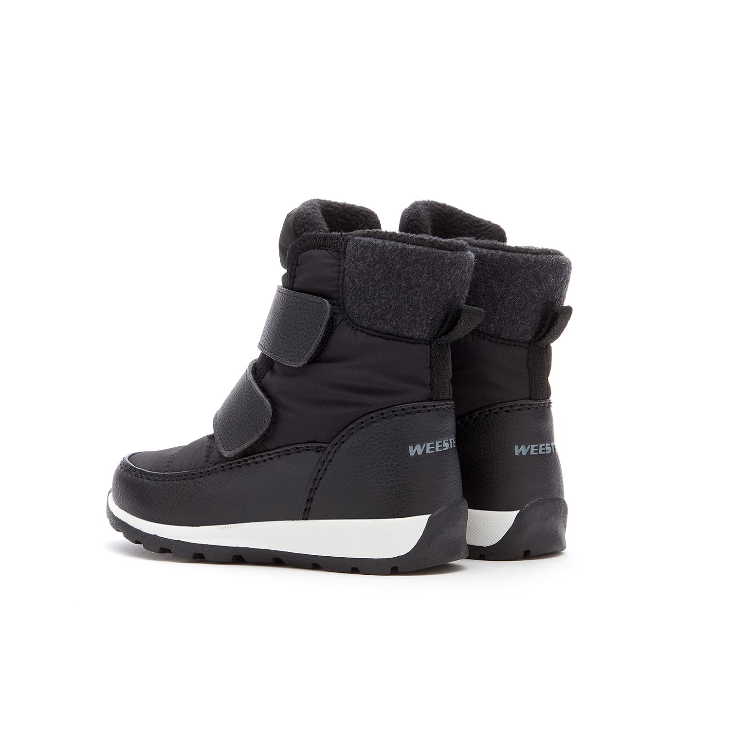 Weestep Grils Boys Winter Cold Weather Water Resistance Snow Boot(Toddler/Little Kid)(8 toddler, Black)