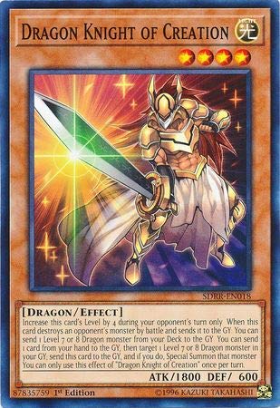 Yu-Gi-Oh! - Dragon Knight of Creation - SDRR-EN018 - Common - 1st Edition - Structure Deck: Rokket Revolt