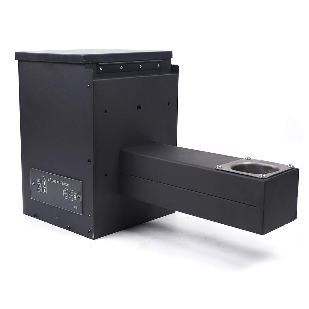 YUNLAIGOTOP Pellet Smoker Hopper Assembly Kit, Button type Digital Temperature Controller, Electric Wood Pellet BBQ Smoker Grill Part for Grill/Smoke/Bake/Roast/Braise/BBQ