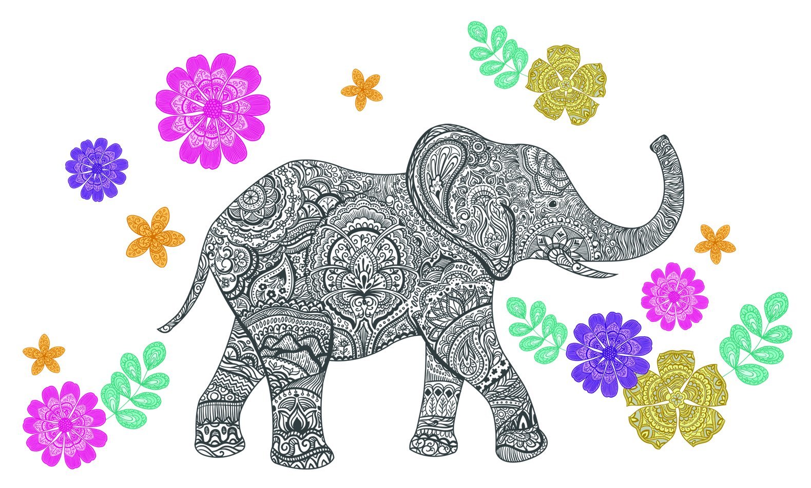 WallPops WPK2132 Mehndi Wall Art Kit, Multicolor