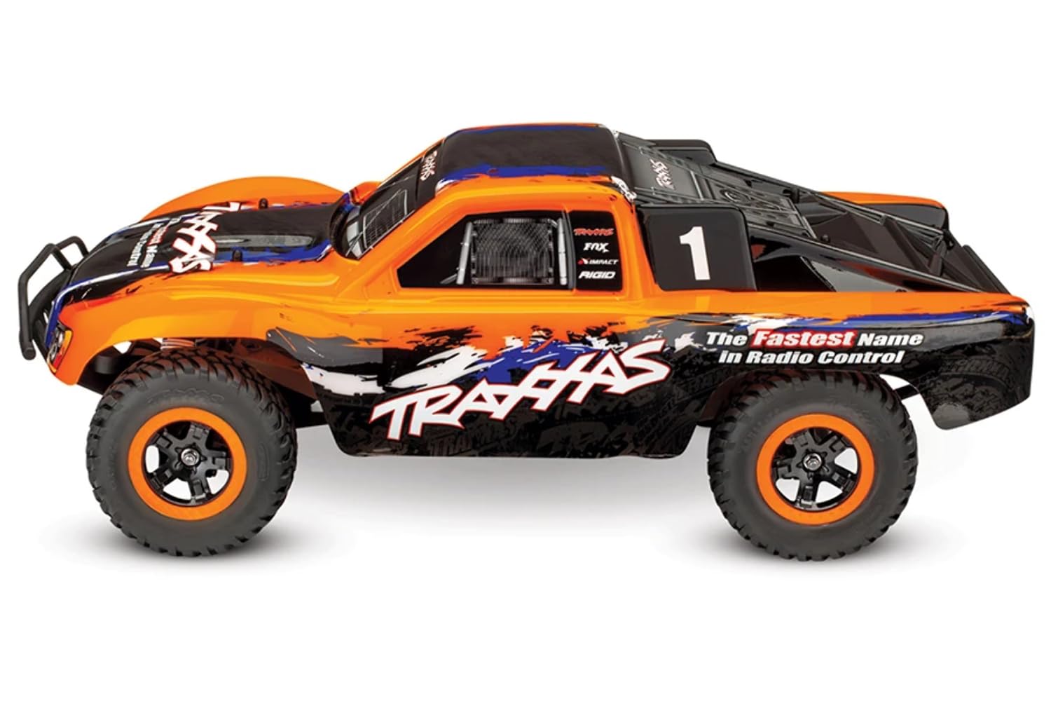 Traxxas Slash 4X4: 1/10 Scale 4WD Electric Short Course Truck with TQi Link Enabled 2.4GHz Radio System & Traxxas Stability Management (TSM)