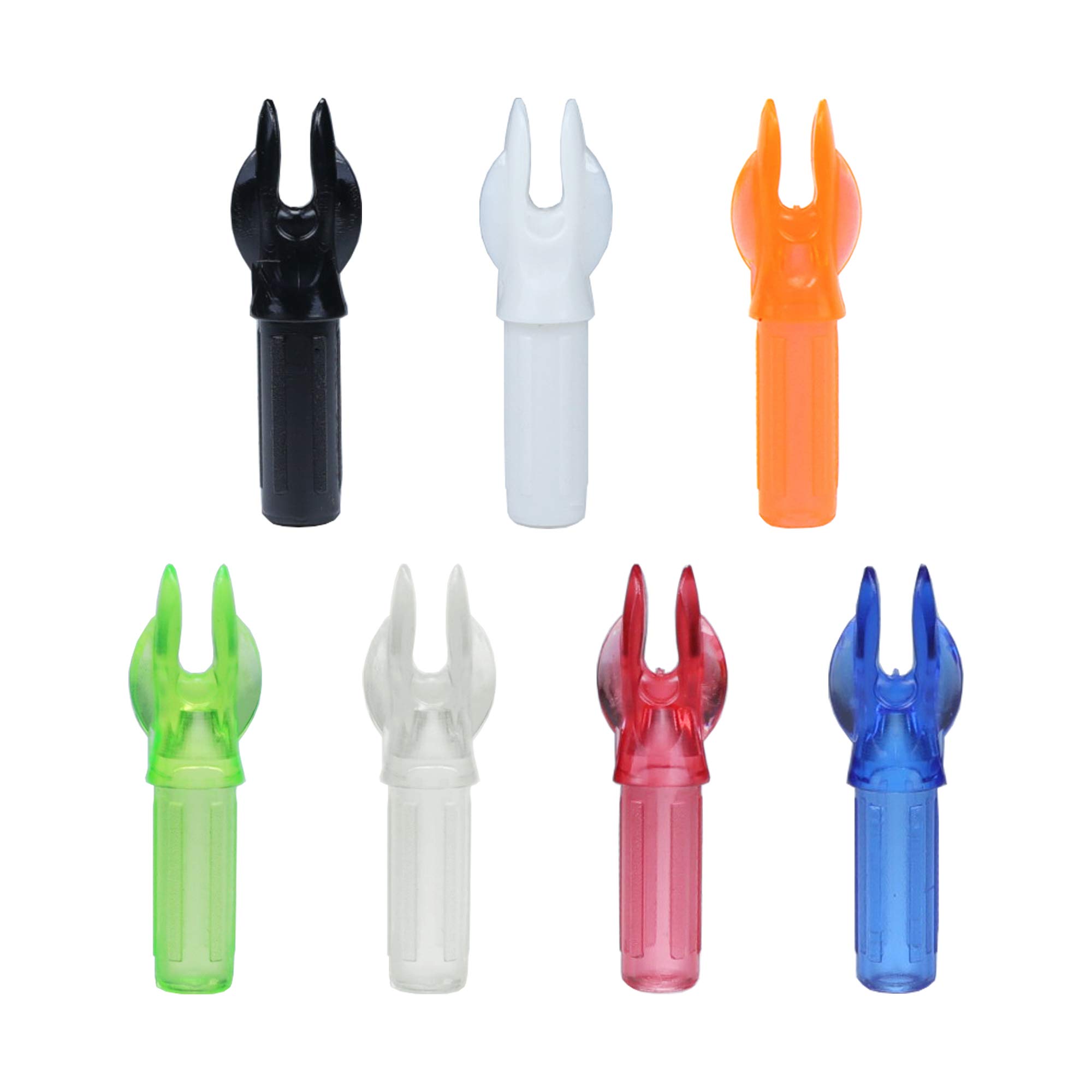 Zhan Yi Arrow Knocks 6.2MM(0.244-0.246β) 60 Pack Accessories Insert Nocks for Archery Standard Size Arrows(Clear Blue)