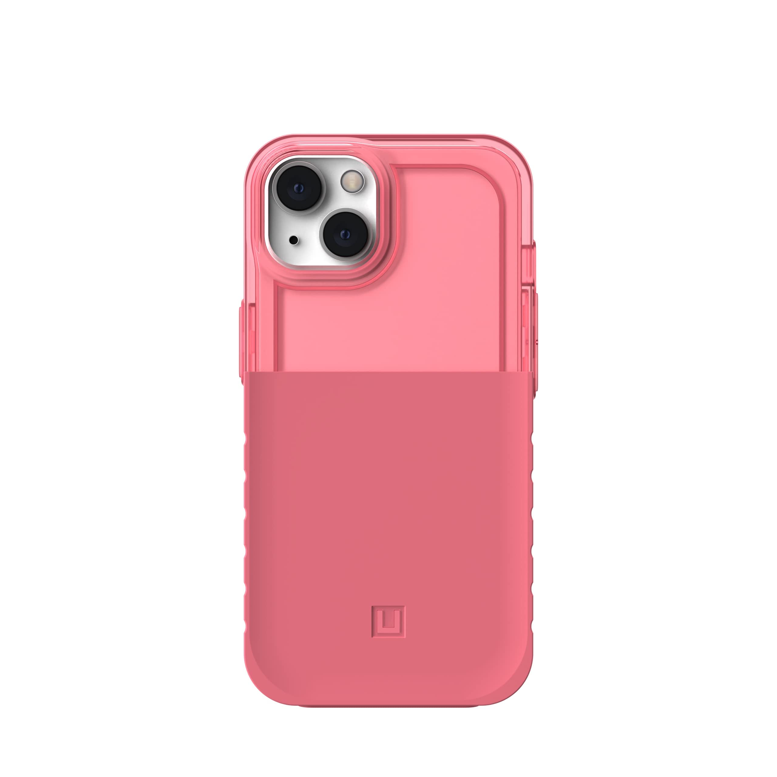 URBAN ARMOR GEAR [U by UAG Designed for iPhone 13 Case Red Clay Dip Slim Lightweight Stylish Trendy Translucent Shock Absorbing Antimicrobial PC TPU Modern Protective Phone Cover, [6.1 inch Screen]