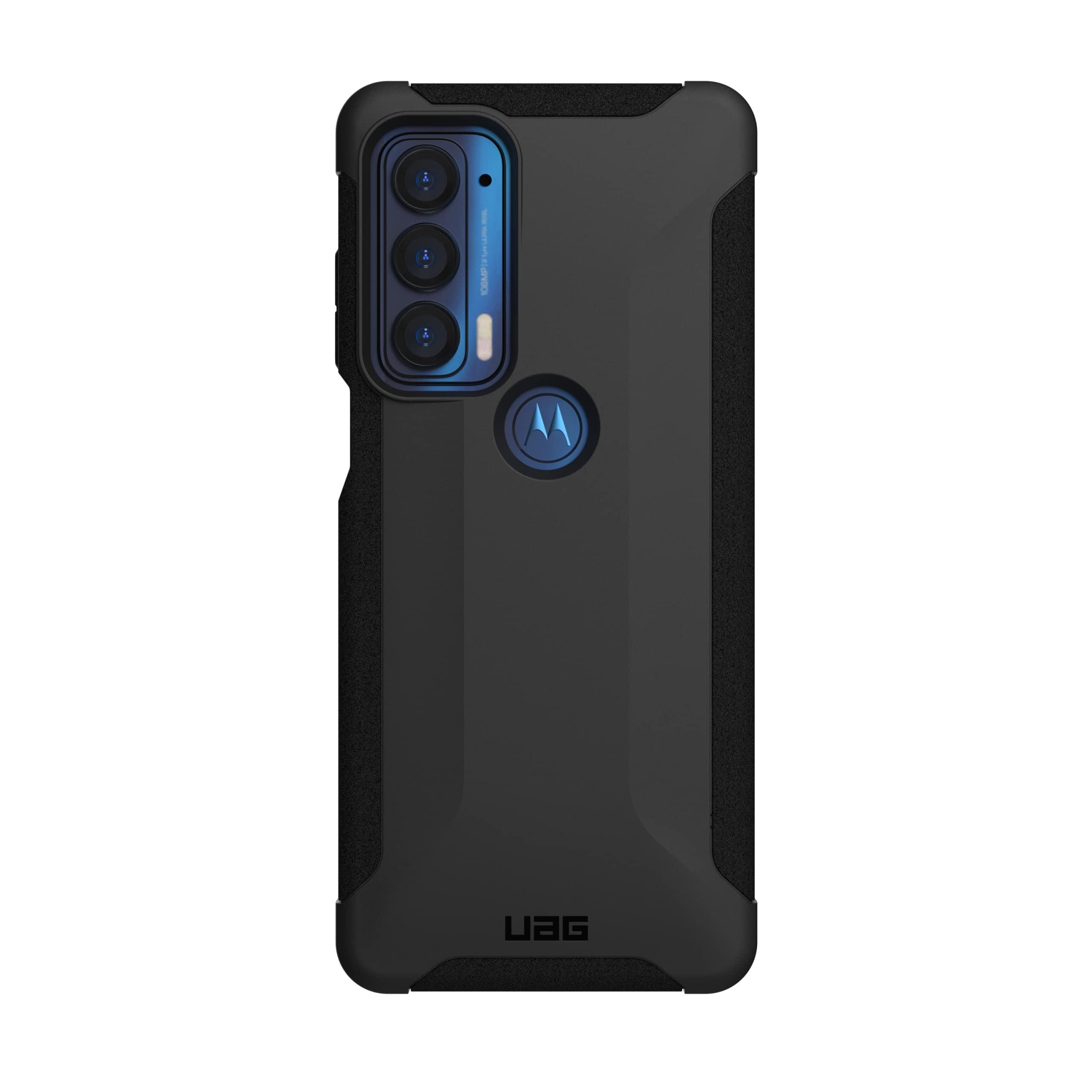 URBAN ARMOR GEAR UAG Made for Motorola Moto Edge 2021 Case (USA & CA Models Only) 6.8" Scout Rugged Sleek Shockproof Lightweight Antimicrobial Military Drop Tested Protective Cover, Black