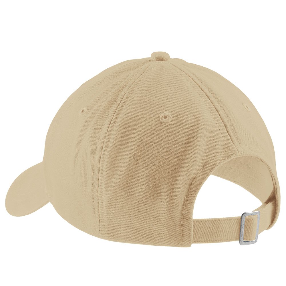 Trendy Apparel Shop Lime Half Slice Embroidered Cap Premium Cotton Dad Hat - Stone